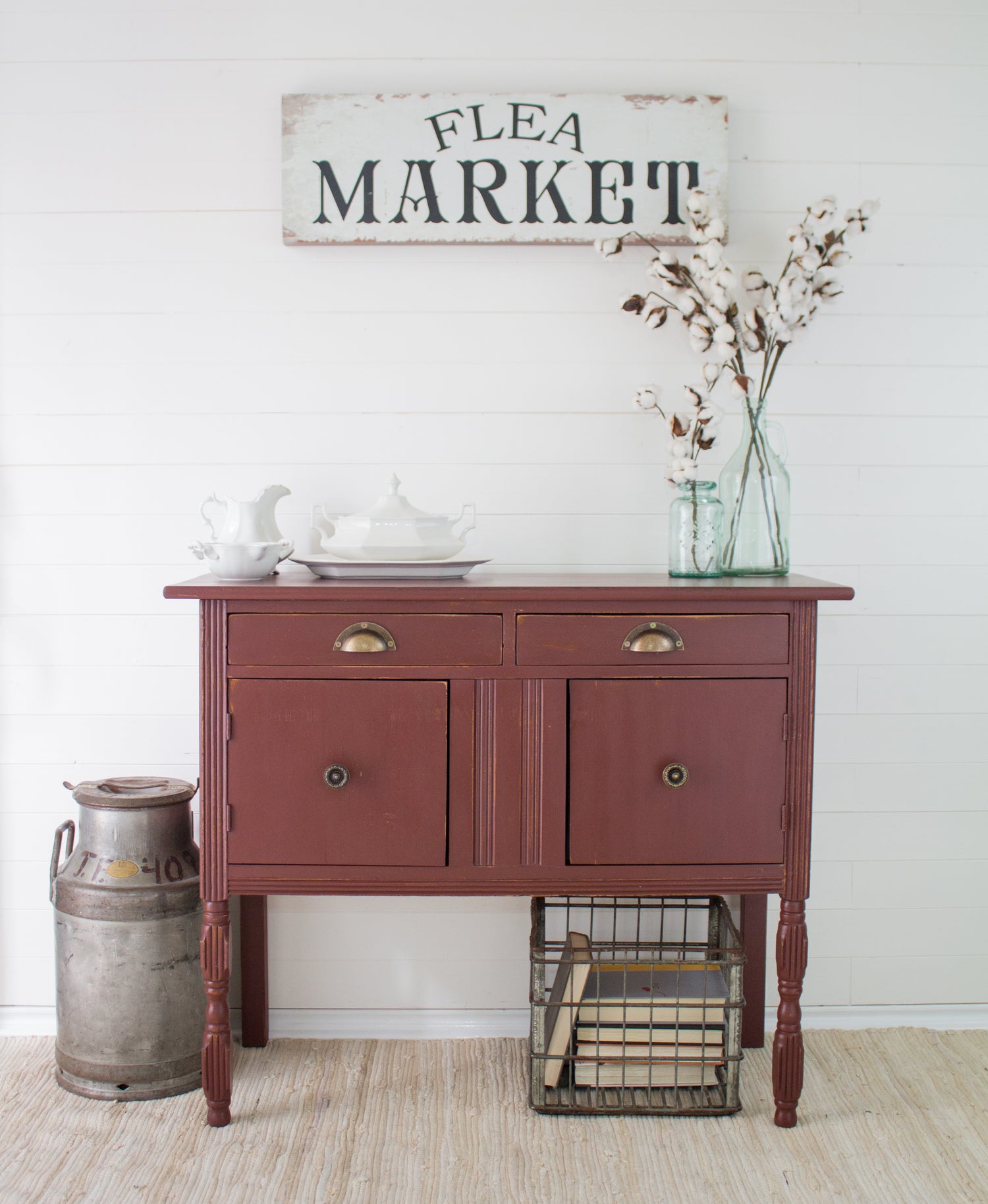 Transforming a Tired, Old Hutch – Milk Paint by Homestead House
